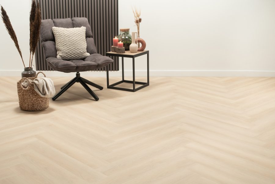 Walvisgraat Click PVC vloeren - Floer - XL visgraat PVC Klik